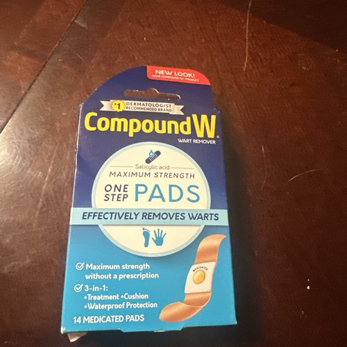 Compound W Wart Remover Maximum Strength One Step Pads 14 Medicated ...