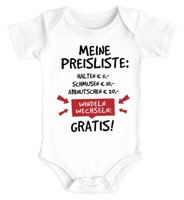 Kurzarm Baby-Body mit Aufdruck Süß wie Mama Stinkt wie Papa Spruch ...