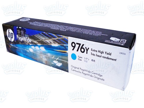 Genuine HP 976Y Extra High Yield Cyan Ink Cartridge PageWide Pro 552 ...