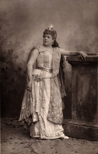 French Opera Singer Rénée Richard large antique 1880s photoglypty ...