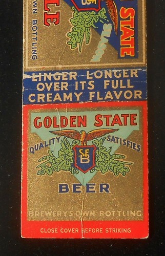 1930s Golden State Beer and Ale San Francisco Brewing Corp. formerly ...