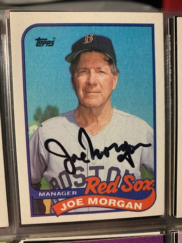 Joe Morgan autographed RED SOX baseball card | eBay