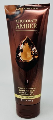 1 BATH & BODY WORKS CHOCOLATE AMBER ULTIMATE HYDRATION CREAM LOTION 8OZ ...