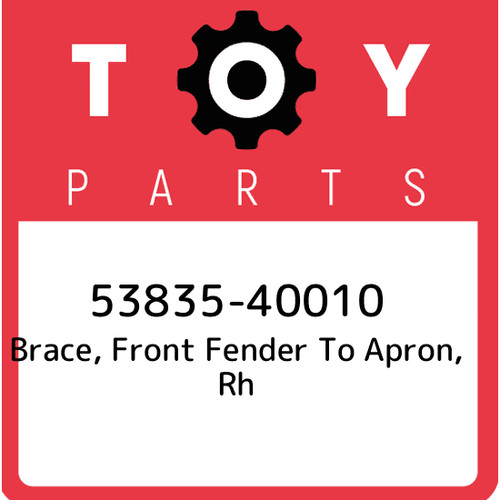 53835-40010 Toyota Brace, front fender to apron, rh 5383540010, New ...