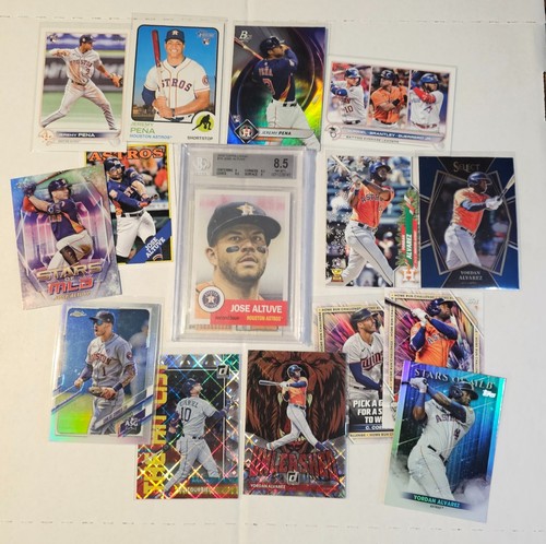15 Astros rookie lot Jose Altuve Topps Living bgs 8.5 Yordon Pena | eBay