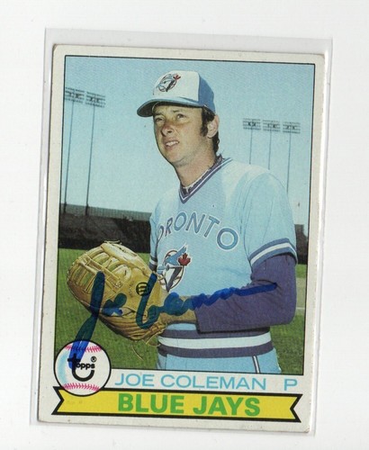 JOE COLEMAN TORONTO BLUE JAYS 1979 TOPPS IP/TTM AUTOGRAPH AUTO | eBay