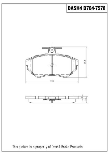 ProMaster MD704 Disc Brake Pad-Semi-Metallic Pads Front | eBay