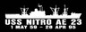 USS NITRO AE 23 Decal US NAVY Military USN S01 | eBay