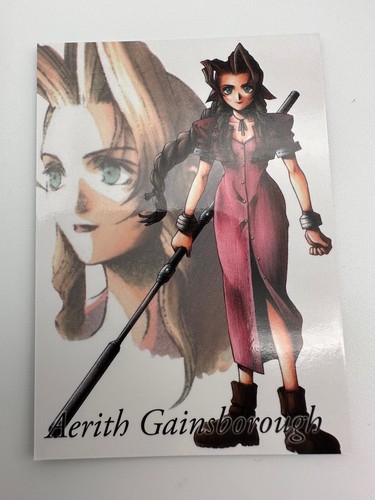 Final Fantasy VII Anniversary Art Museum Trading Card Alt Art Aerith 1 ...