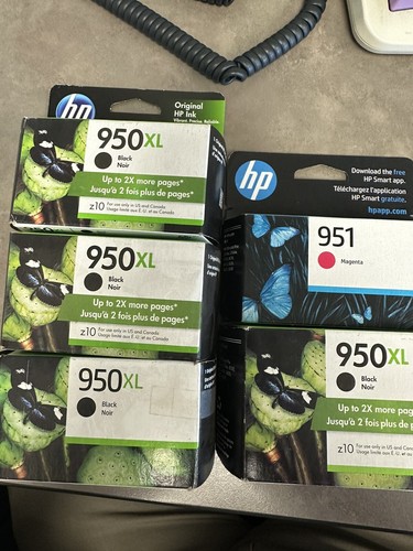(4) HP 950 XL Black Ink Cartridge - CN045AN#140 886111609680 | eBay