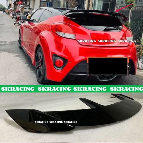 Gloss Black Rear Roof Wing New Style Spoiler Fit For Hyundai Veloster ...