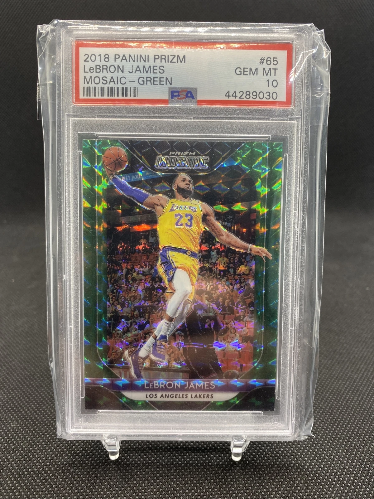 LeBron James 2018 Prizm Mosaic #65 Green Price Guide - Sports Card Investor