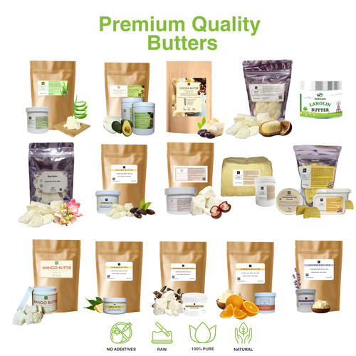 Cosmetic Butter 100% Pure Raw Natural Cold Pressed Unrefined Skin Face ...