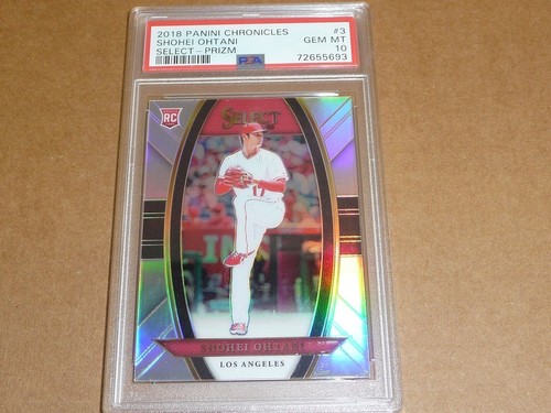 2018 Panini Chronicles SHOHEI OHTANI SELECT SILVER PRIZM RC DODGERS #3 ...