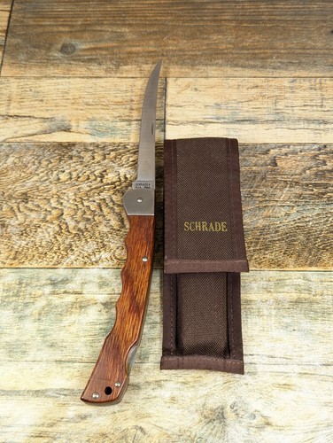 Vintage Schrade MA-5 Mighty Angler Folding Fish Fillet Knife Made USA W ...