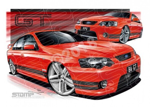 FPV BA GT BA GT VENOM BLACK STRIPES A1 STRETCHED CANVAS (FV005H) | eBay ...