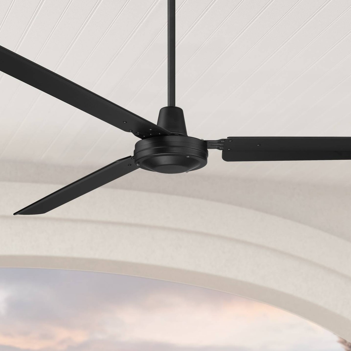 60 Casa Vieja Montego Rubbed White Ceiling Fan With Light | Shelly Lighting