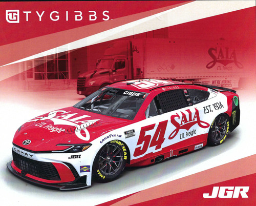 2025 TY GIBBS "SAIA LTL FRIEGHT ATLANTA" #54 NASCAR CUP SERIES POSTCARD ...
