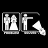 Problem Solved Bride T-shirt Funny Divorce Marriage | eBay