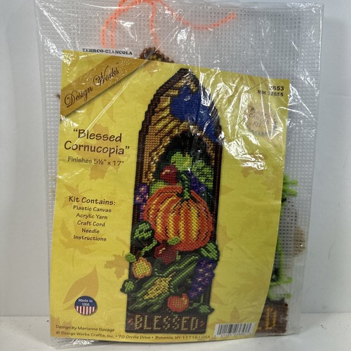 Design Works Blessed Cornucopia Plastic Canvas Kit #3653 | eBay