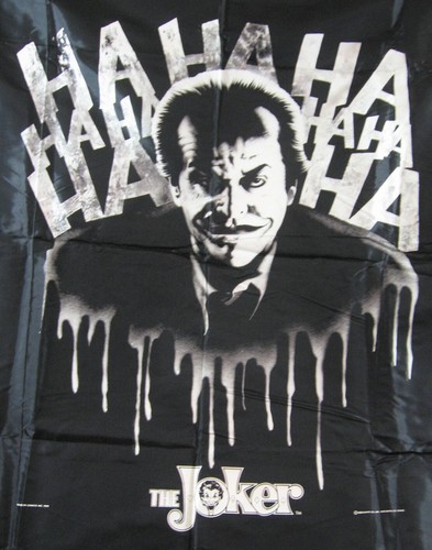 Vintage 1989 D C Comics The Joker Ha Ha Ha Tapestry Banner Sign Old ...