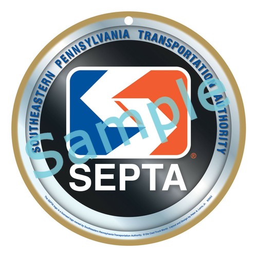 SEPTA Railroad Silver & Blk Logo Wood Plaque-Sign / Man Cave / Train ...