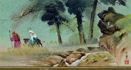 Vintage Nanae ITO Mary Joseph CHRISTMAS Greeting CARD Mid Century ...