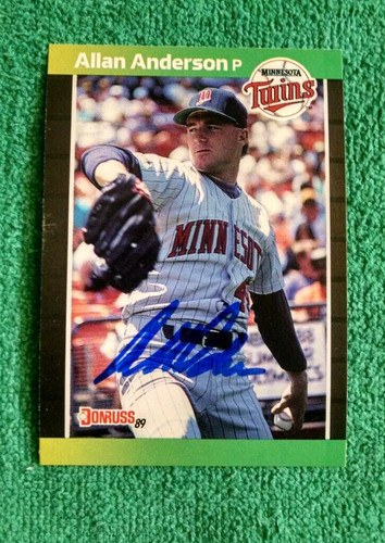 ALLAN ANDERSON autographed baseball card | eBay
