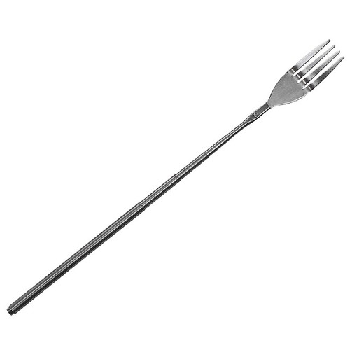 Mfh 65cm Telescopic Fork Long Reach Stainless Steel Extendable Travel ...
