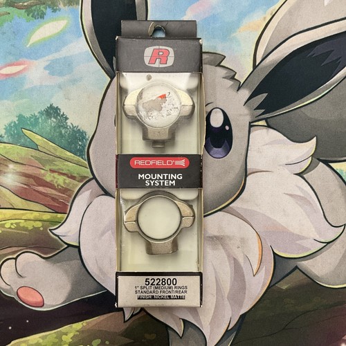 Redfield 1 Inch Medium Jr Sr Scope Mount Rings 522800 Nickel Matte nos ...