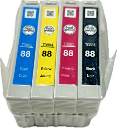 4 Pack Genuine Epson 88 Ink for Stylus NX415 NX400 NX305 NX215 NX300 ...