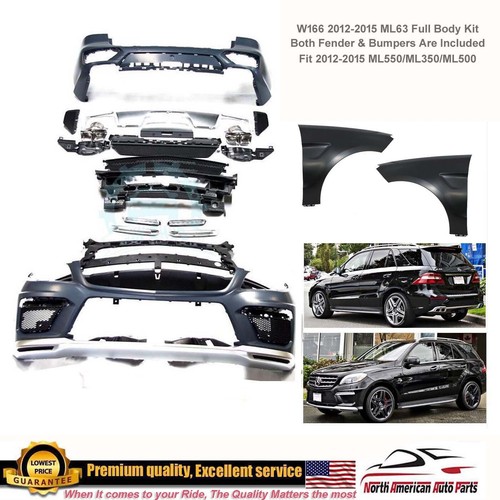 ML63 Body Kit Bumper ML550 ML350 ML Mesh DRL New 2012 2013 2014 2015 | eBay