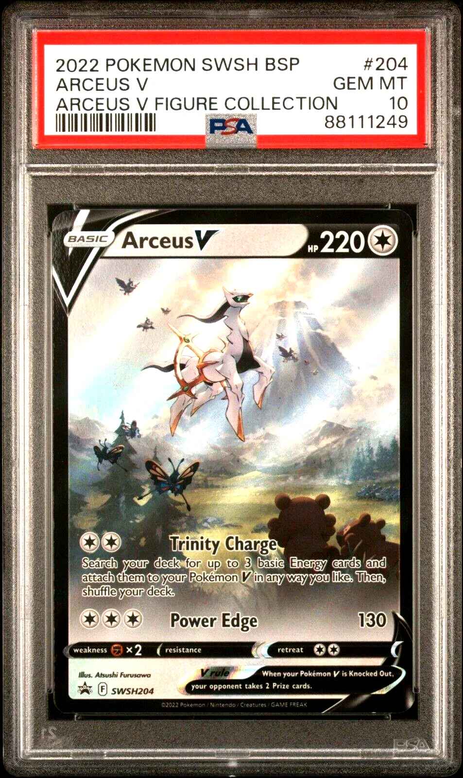 Arceus V 2022 Sword & Shield: Black Star Promo #SWSH204 Figure ...