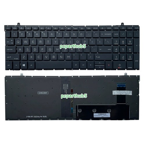 New HP Zbook Firefly 16 G9 G10 / EliteBook 860 G9 Laptop Keyboard US ...