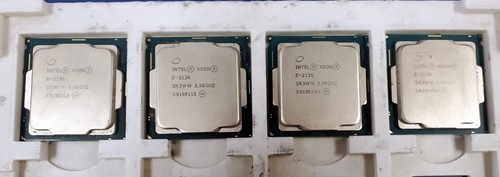 Lot of 4 Intel Xeon E-2136 SR3WW 3.30GHz 6-Core CPU Processors LGA1151 ...