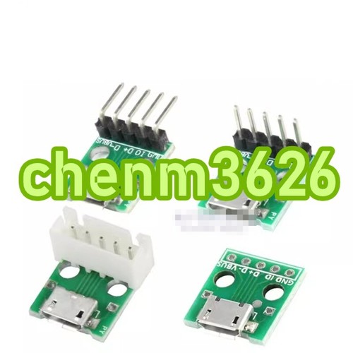 10PC NEW The Micro USB chassis is turned into a DIP-5P adapter data ...