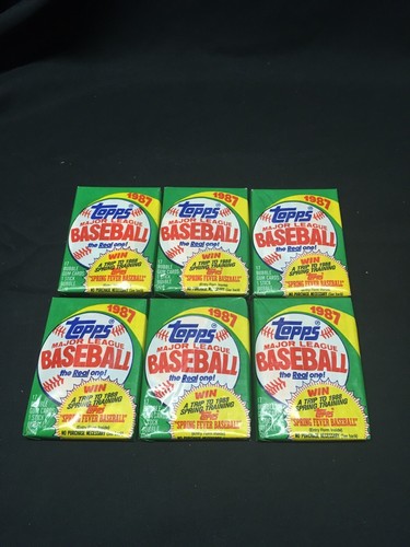 1987 Topps Baseball Card Unopened Wax Packs (6) | eBay