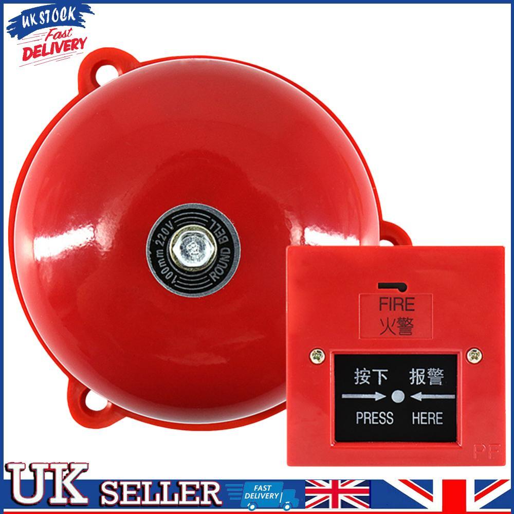 Stainless Steel Alarm Bell 100dB Electric Fire Alarm Bell - 12V/24V ...