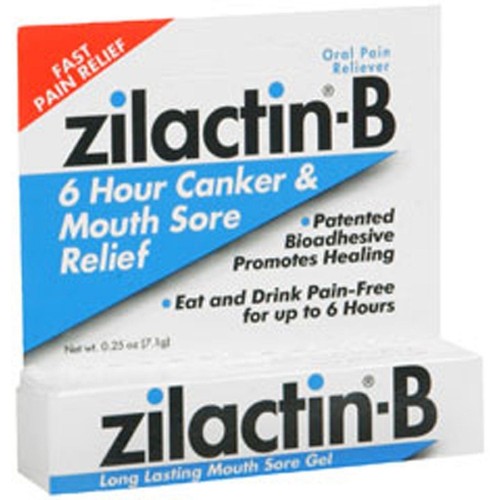 ZILACTIN B COLD SORE GEL .25 OZ canker sores mouth sores | eBay