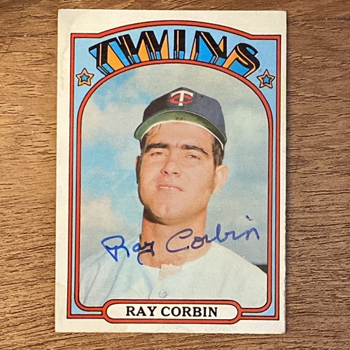1972 Topps #66 Ray Corbin Autographed Signed AUTO Card - Minnesota ...