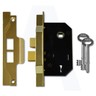 Union 2295 Brass Face 2 Lever Mortice Sash Lock 75mm Case Depth ...
