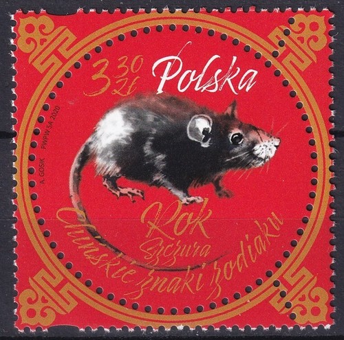Poland 2020 Year of the rat MNH stamp | eBay