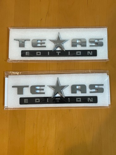 2- 3D TEXAS EDITION EMBLEM for CHEVY SILVERADO GMC SIERRA TRUCK ...