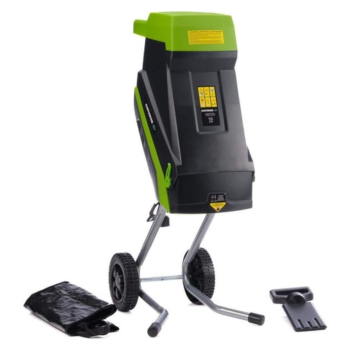 Electric Corded Wood Chipper Shredder Collection Bag 1.75-in. 15-Amp ...
