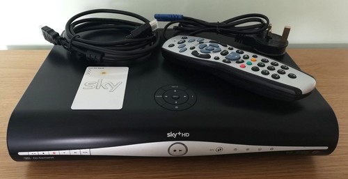 Sky Plus/+ HD Box 500GB Built in WIFI wi-fi DRX890W Remote & Power ...