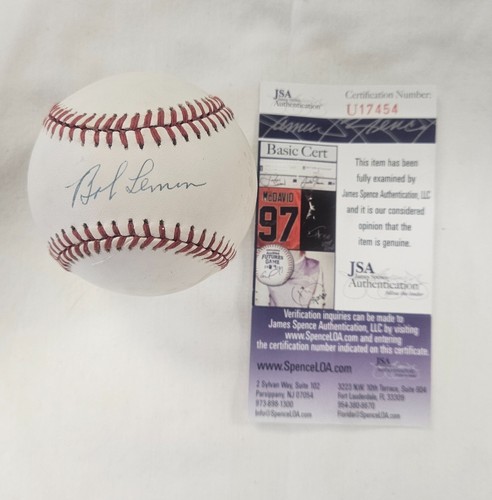 Bob Lemon Signed American League Baseball JSA | eBay
