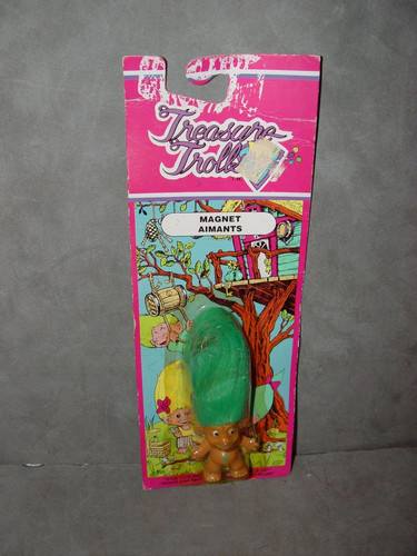 Troll Doll 1" Treature Trolls Refigerator Magnet Green | eBay