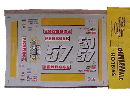 NASCAR DECAL JEFF GORDON #57 PENROSE FIRE CRACKER HOT SAUSAGE 1/24 ...