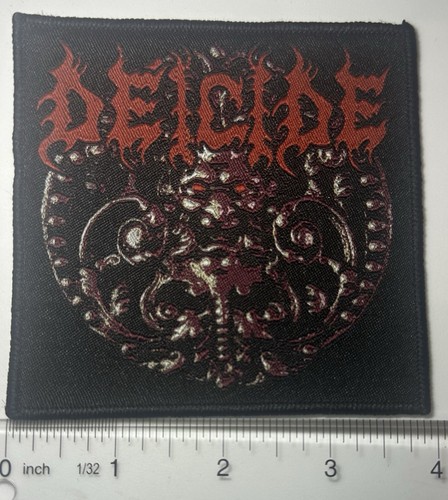 Deicide Black Border Woven Patch | eBay
