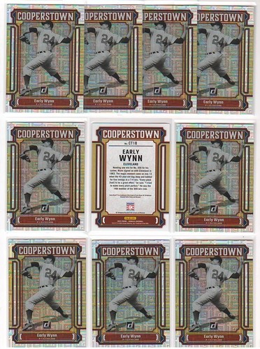 x10 Early Wynn 2023 Donruss Cooperstown Vector Holo Prizm Parallel #18 ...